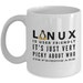 Linux Coffee Mug - Geek Coffee Mug - Linux is User Friendly. It's Just ...