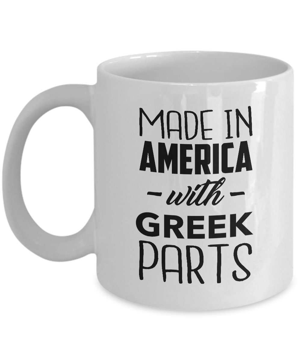 Greek Mug Made in America with Greek Parts Greek Coffee | Etsy