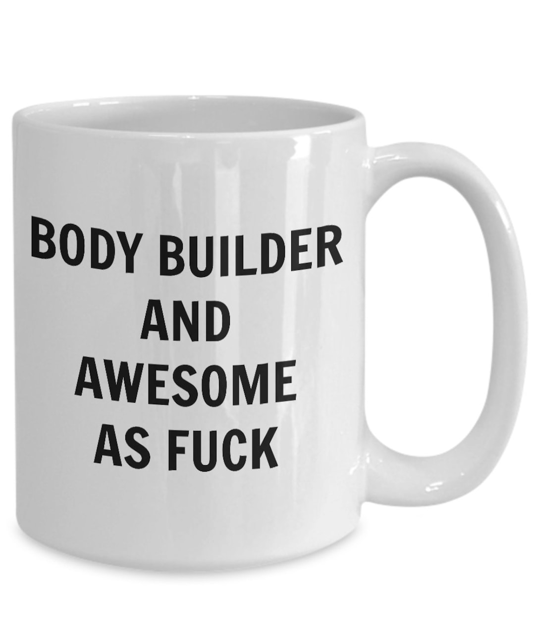 Body Builder Mug - Body Builder and Awesome Af - Body Builder Coffee ...