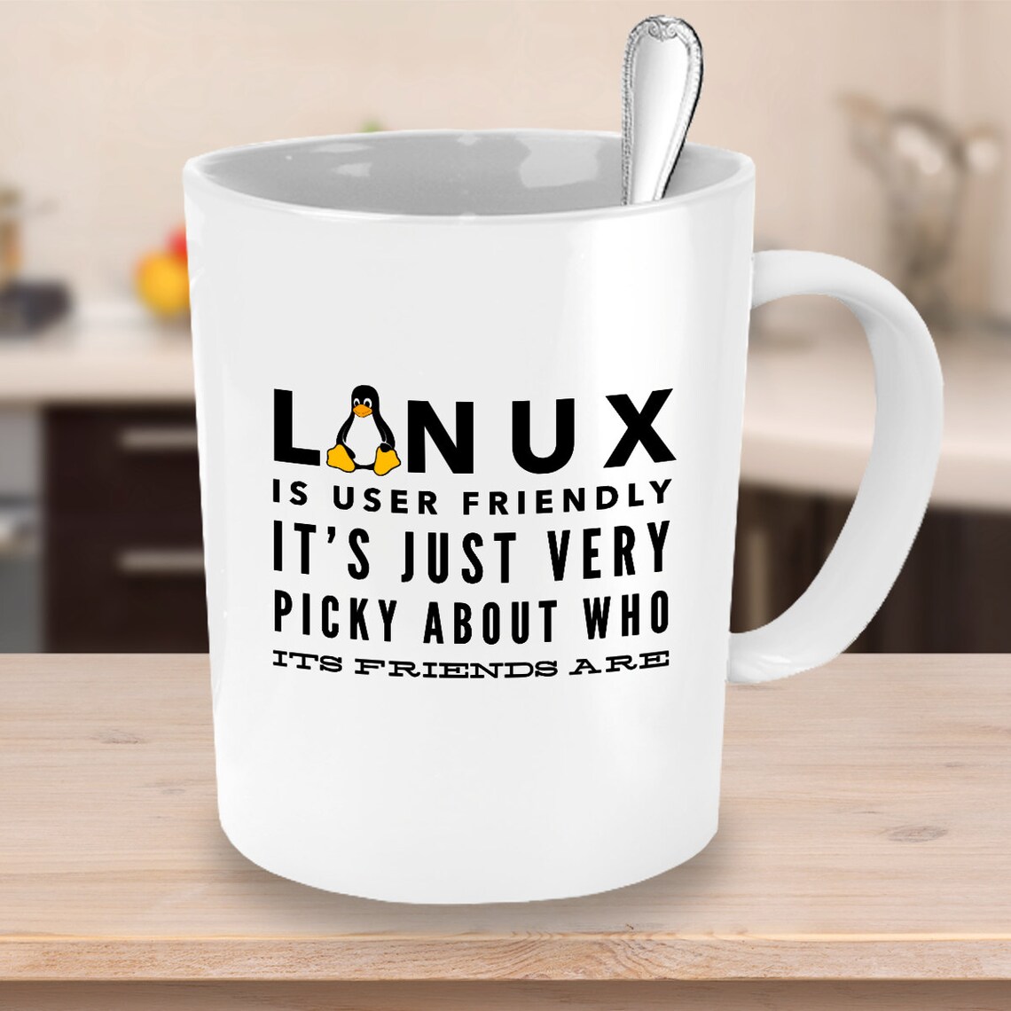 Linux Coffee Mug Geek Coffee Mug Linux is User Friendly. - Etsy