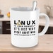 Linux Coffee Mug - Geek Coffee Mug - Linux is User Friendly. It's Just ...