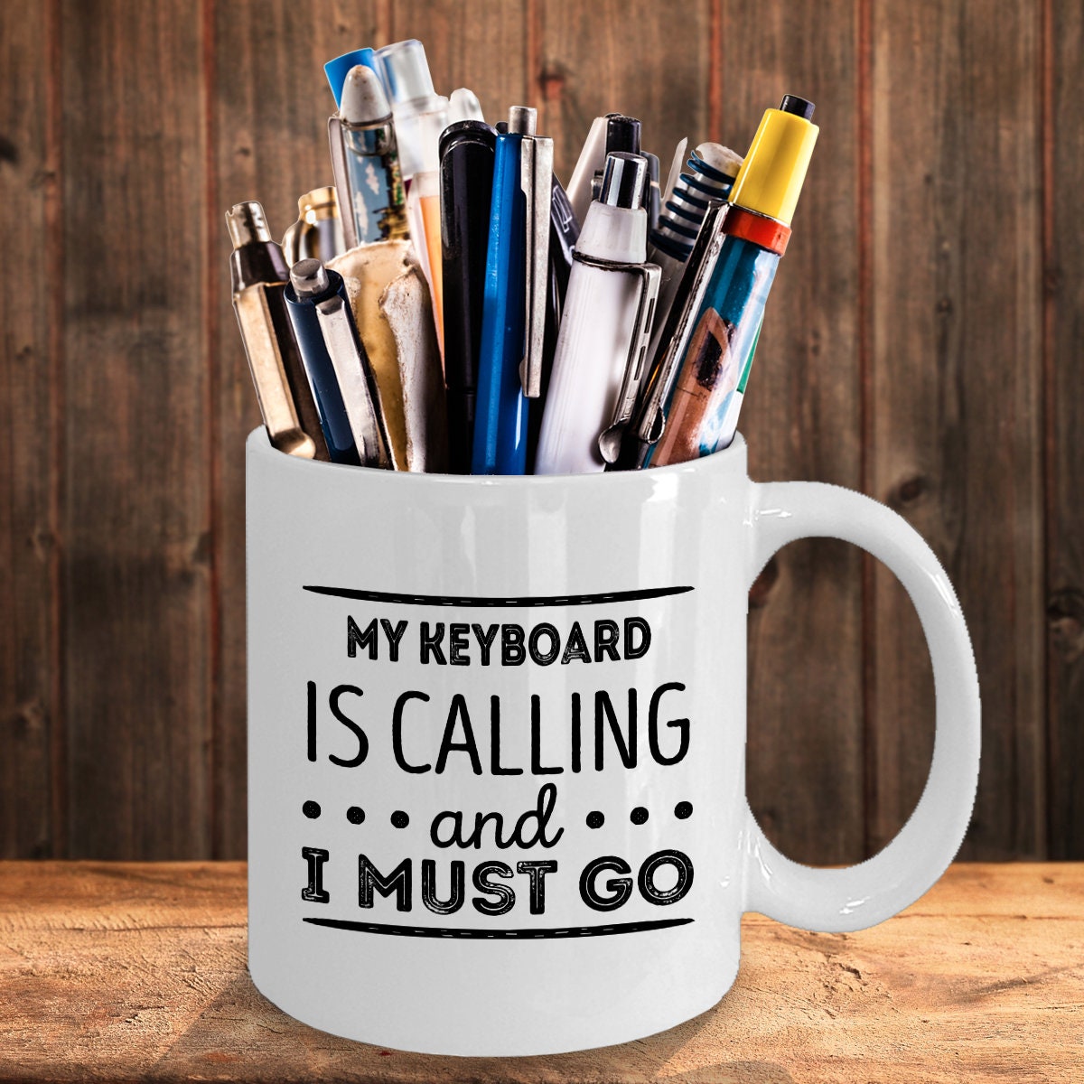 Keyboard Mug - My Keyboard is Calling and I Must Go - Perfect Gift for ...