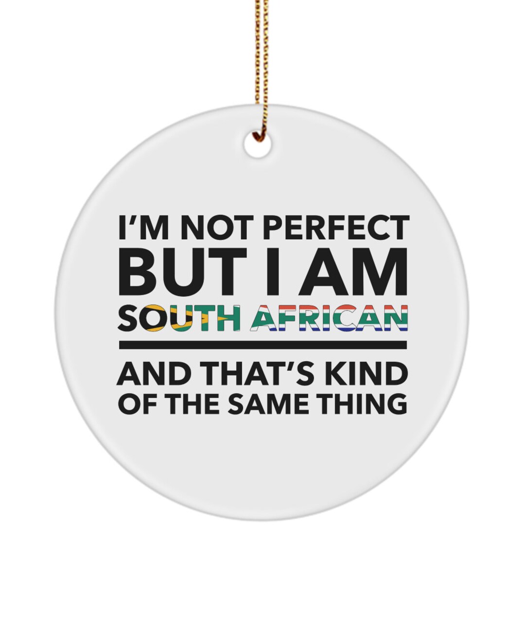 South African Gifts - South Africa Christmas Ornament - Xmas Ornament ...