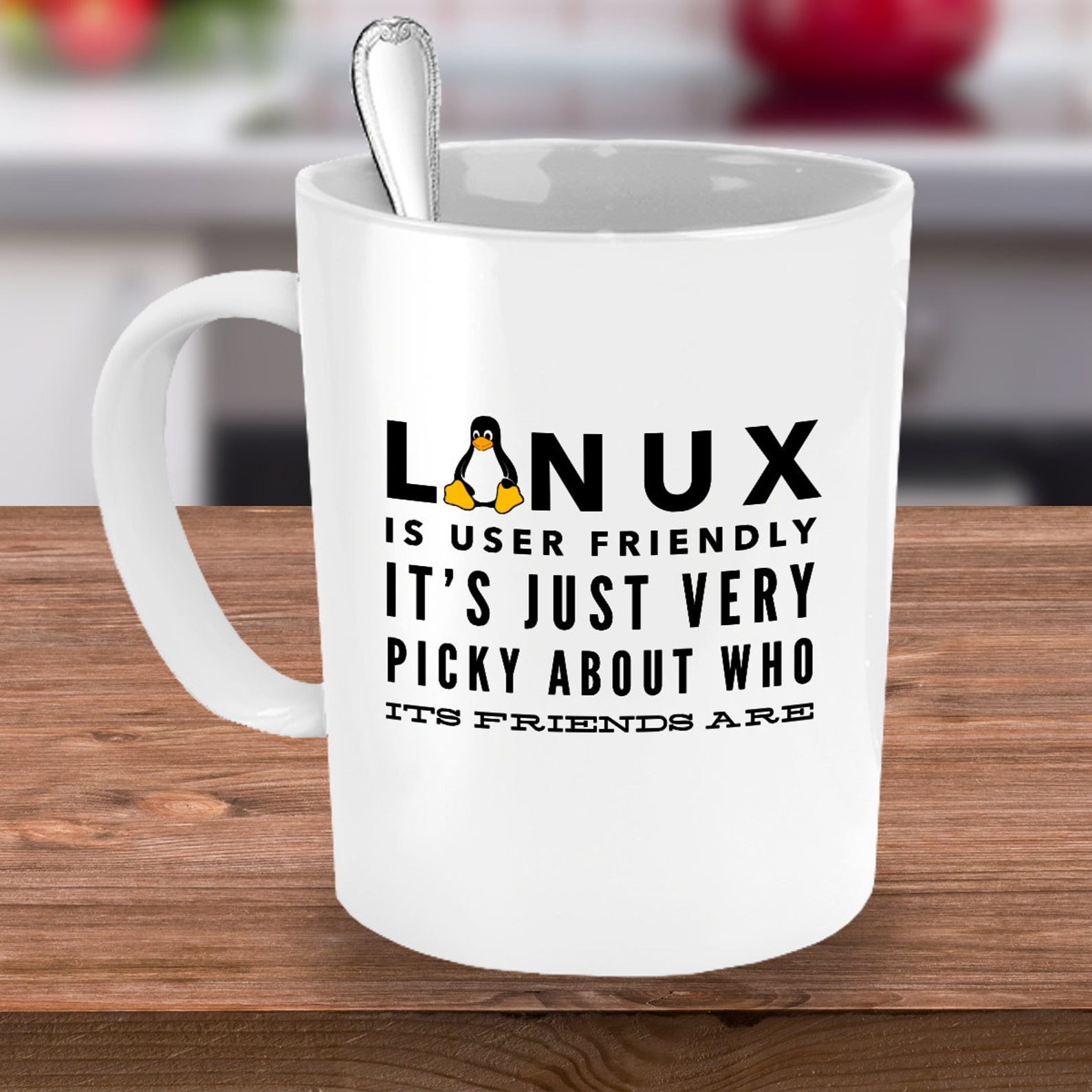 Linux Coffee Mug Geek Coffee Mug Linux is User Friendly. - Etsy
