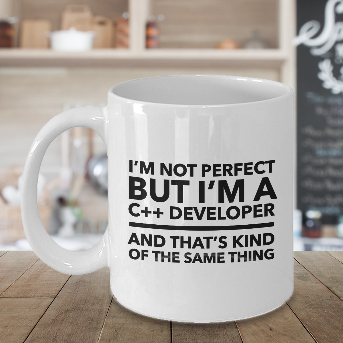 C++ Developer Mug - I'm Not Perfect but I'm a C++ Developer and That's ...