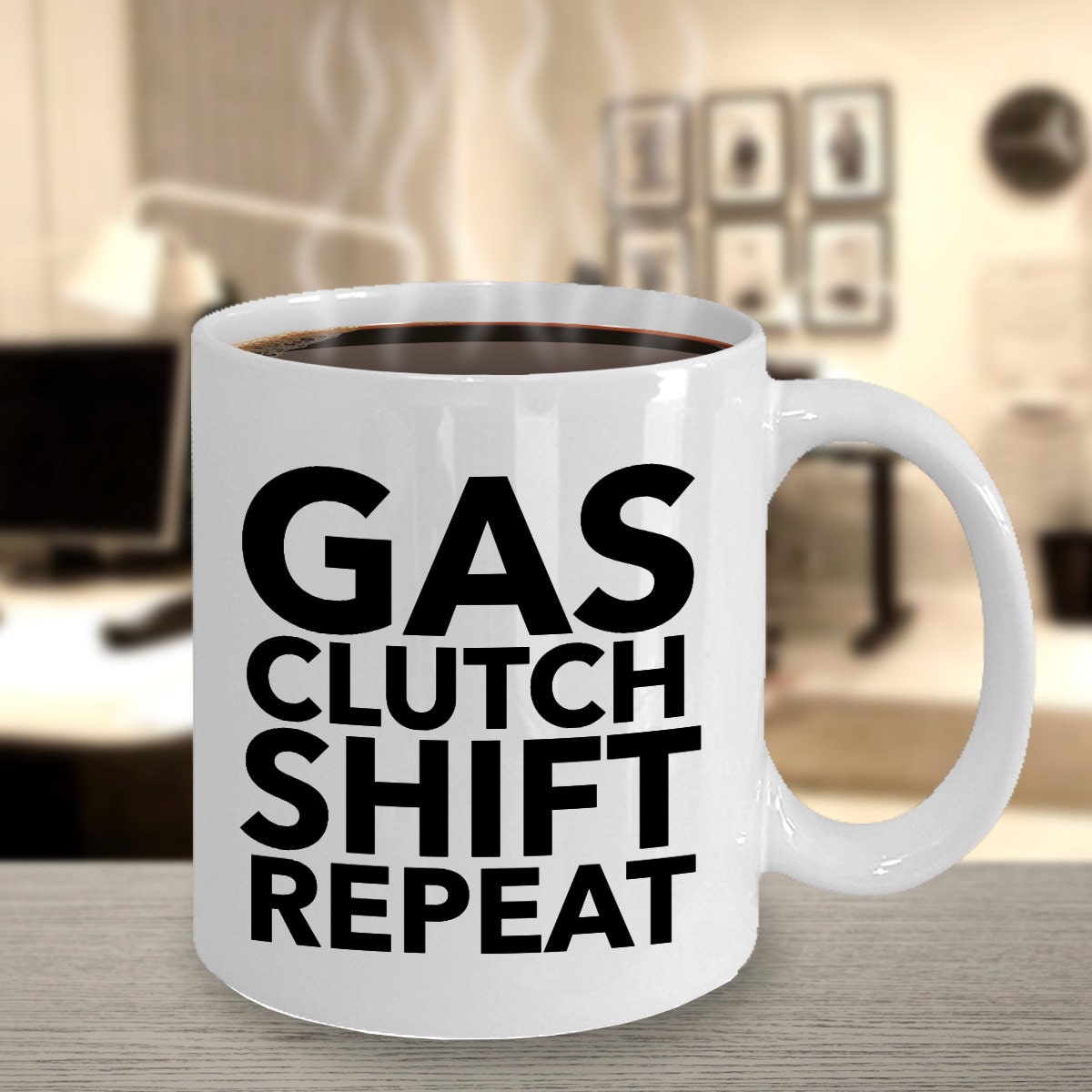 Trucker Mug gas Clutch Shift Repeat Funny Gift for Truck | Etsy