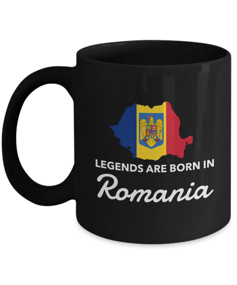 Romanian Mug Legends are born in Romania Romanian Coffee | Etsy