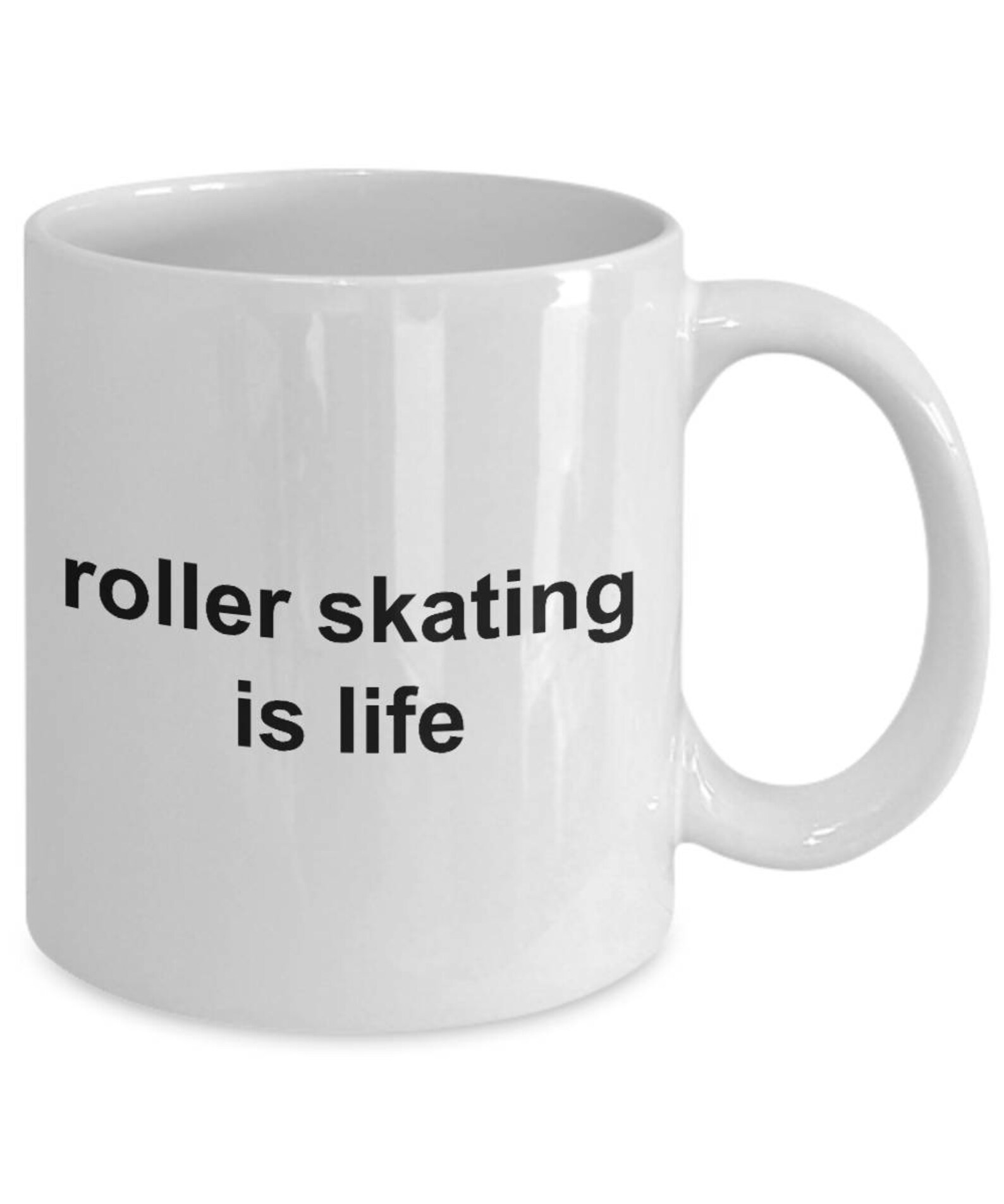 Roller Skater Coffee Mug Roller Skating is Life Great | Etsy