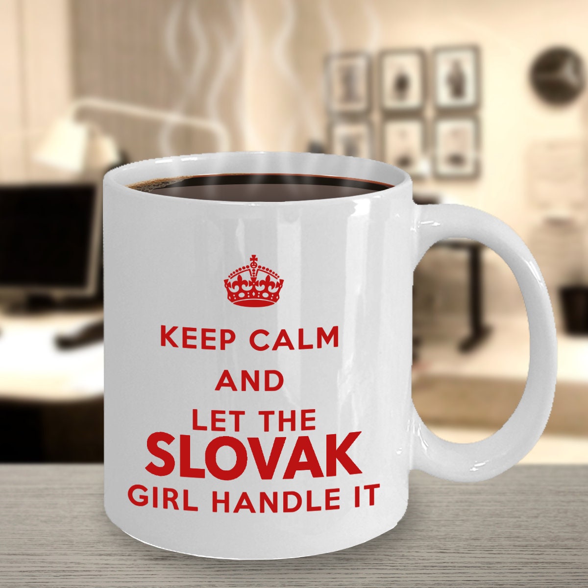 Slovak Mug Keep Calm and Let the Slovak Girl Handle It | Etsy