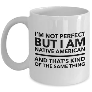 Native American Mug - I'm Not Perfect but I Am Native American and That ...