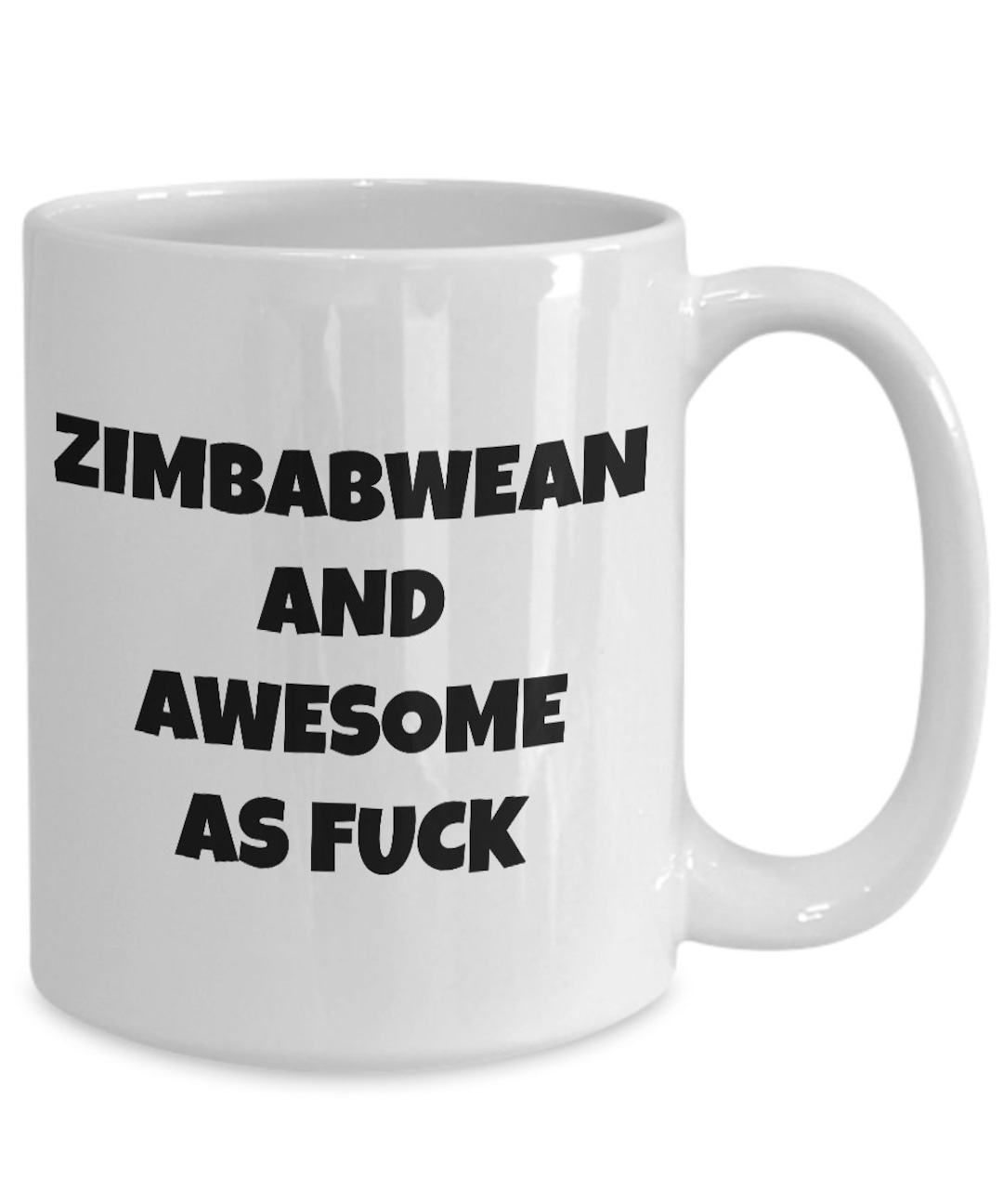 Zimbabwean Mug - Zimbabwean and Awesome Af - Zimbabwean Coffee Mug ...