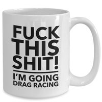 Racing Coffee Mug and Tea Towel, Racelife Gift Set Coffee Cup 15 Oz ...
