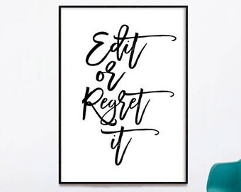 Writing poster | Etsy