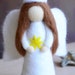 Wool Angel Doll Felt Angel With Raibow Guardian Angels Needle - Etsy