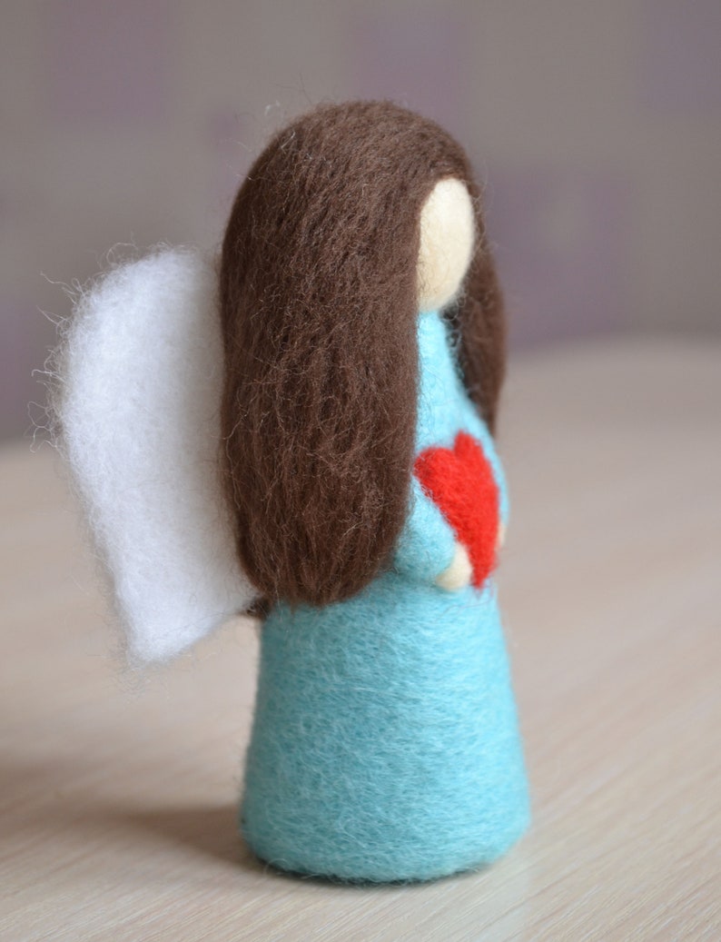 Angel toy Needle felted angels Guardian angels Felt angel with | Etsy