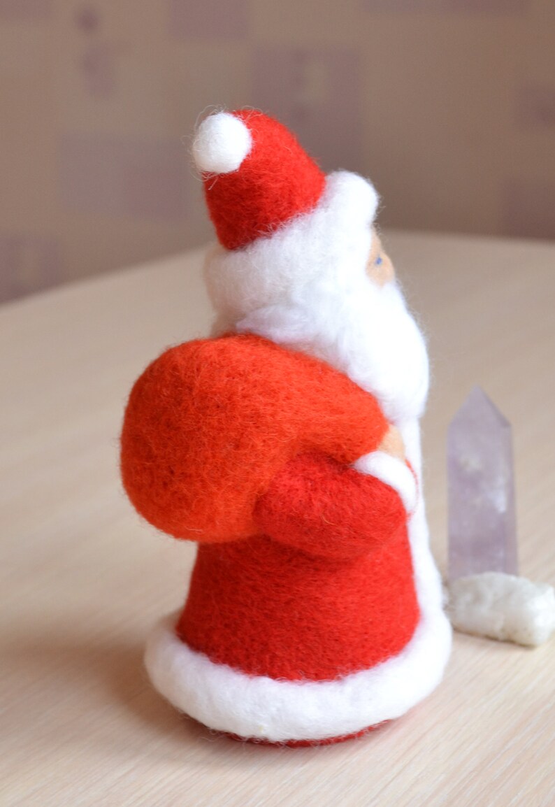 Felt Santa Claus doll Needle felted Father Christmas toy | Etsy