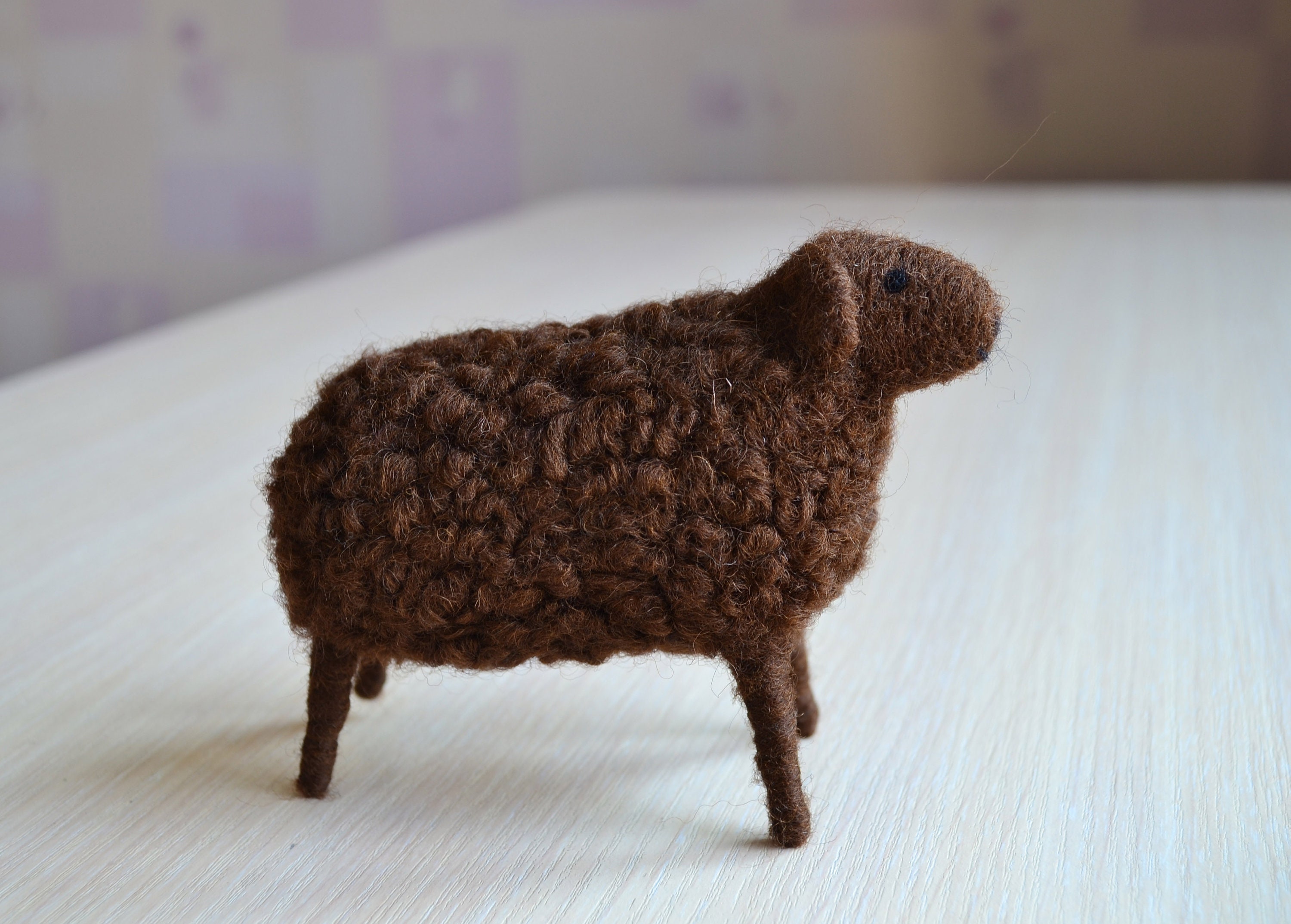 Felt sheep toу Needle felted animals Felt soft animals Felted | Etsy