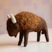 American Bison Needle Felted Buffalo Wool Animals Felt Needle Felted ...