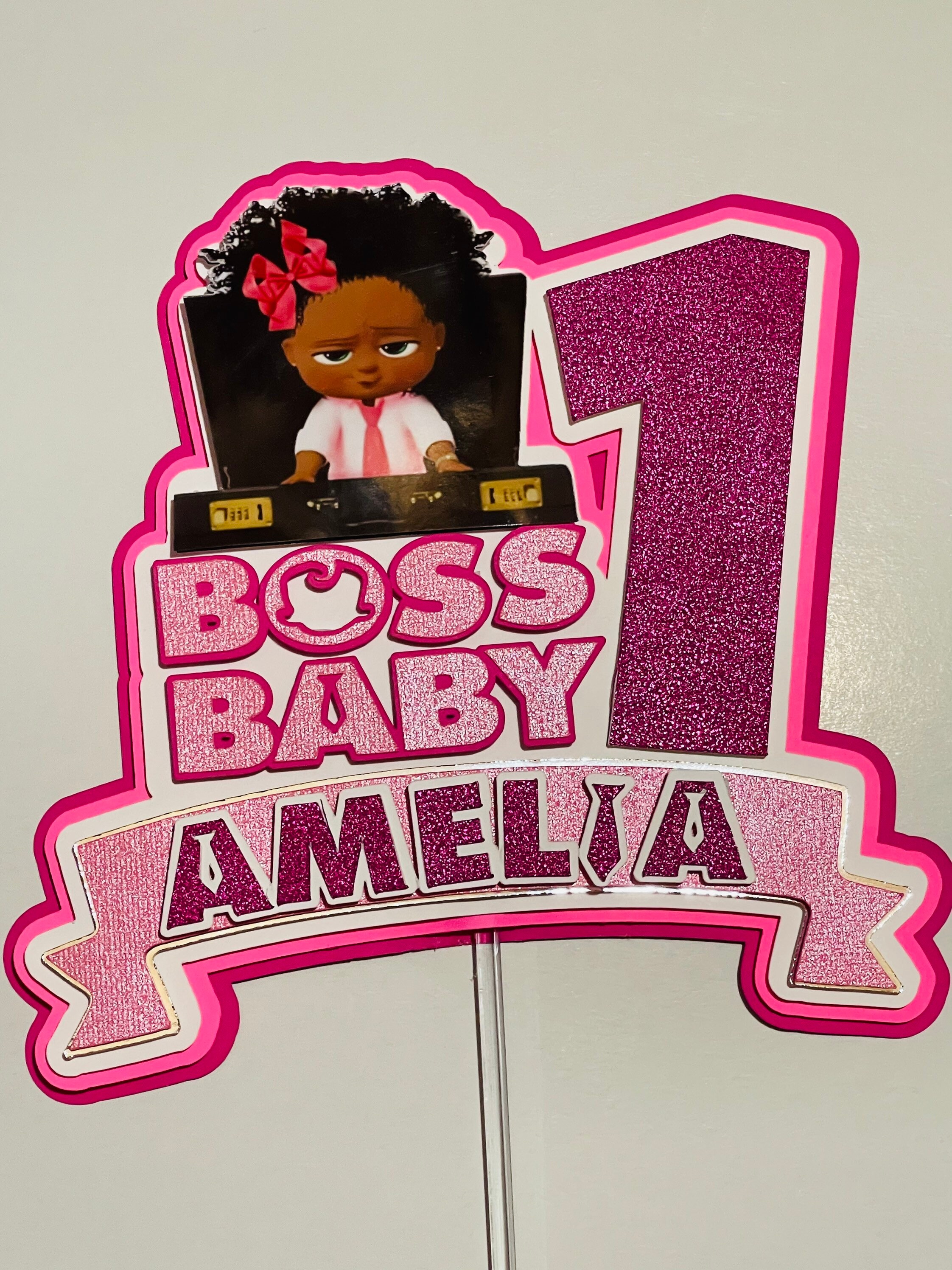 Boss Baby Cake topper boss baby girl personalized Boss | Etsy