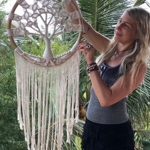 Großer Boho-Baum des Lebens Traumfänger, Baum des Lebens Wandbehang, Boho Schlafzimmer, Baum des ...