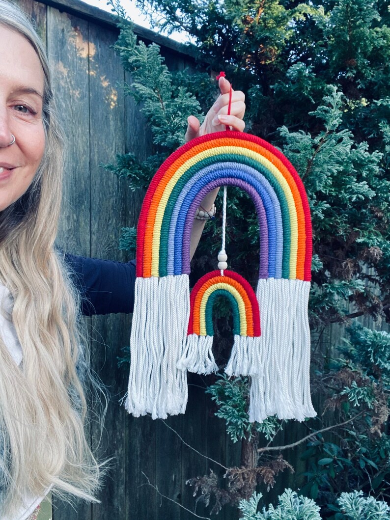 Rainbow wall decor Large Rainbow wall hanging Pride Rainbow | Etsy