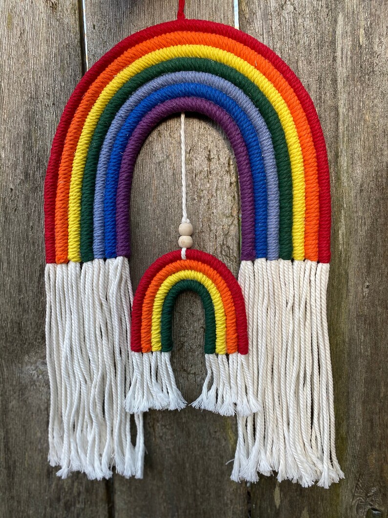 Rainbow wall decor Large Rainbow wall hanging Pride Rainbow | Etsy