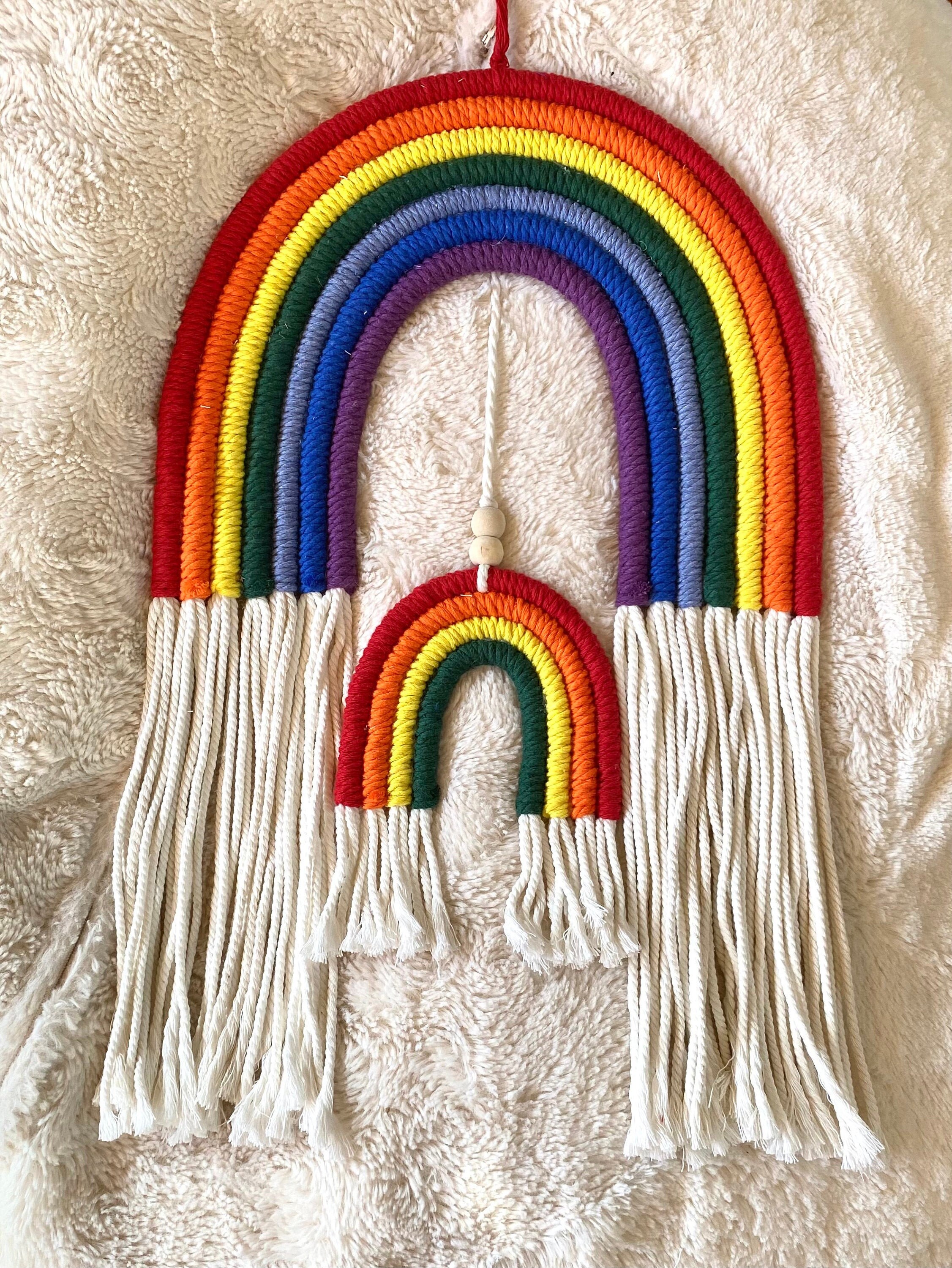 Rainbow wall decor Large Rainbow wall hanging Pride Rainbow | Etsy