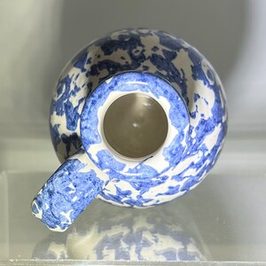 Vintage Conner Prairie Spongeware Pottery Jug With Handle Bud Vase ...