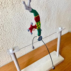 Jester "high Wire" Balancing Folk Toy - Etsy