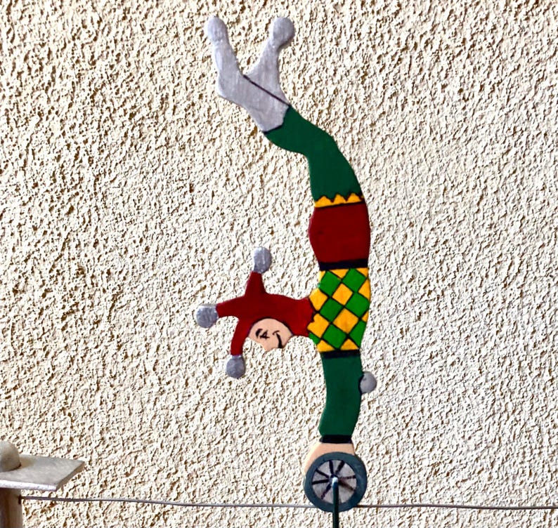 Jester "high Wire" Balancing Folk Toy - Etsy