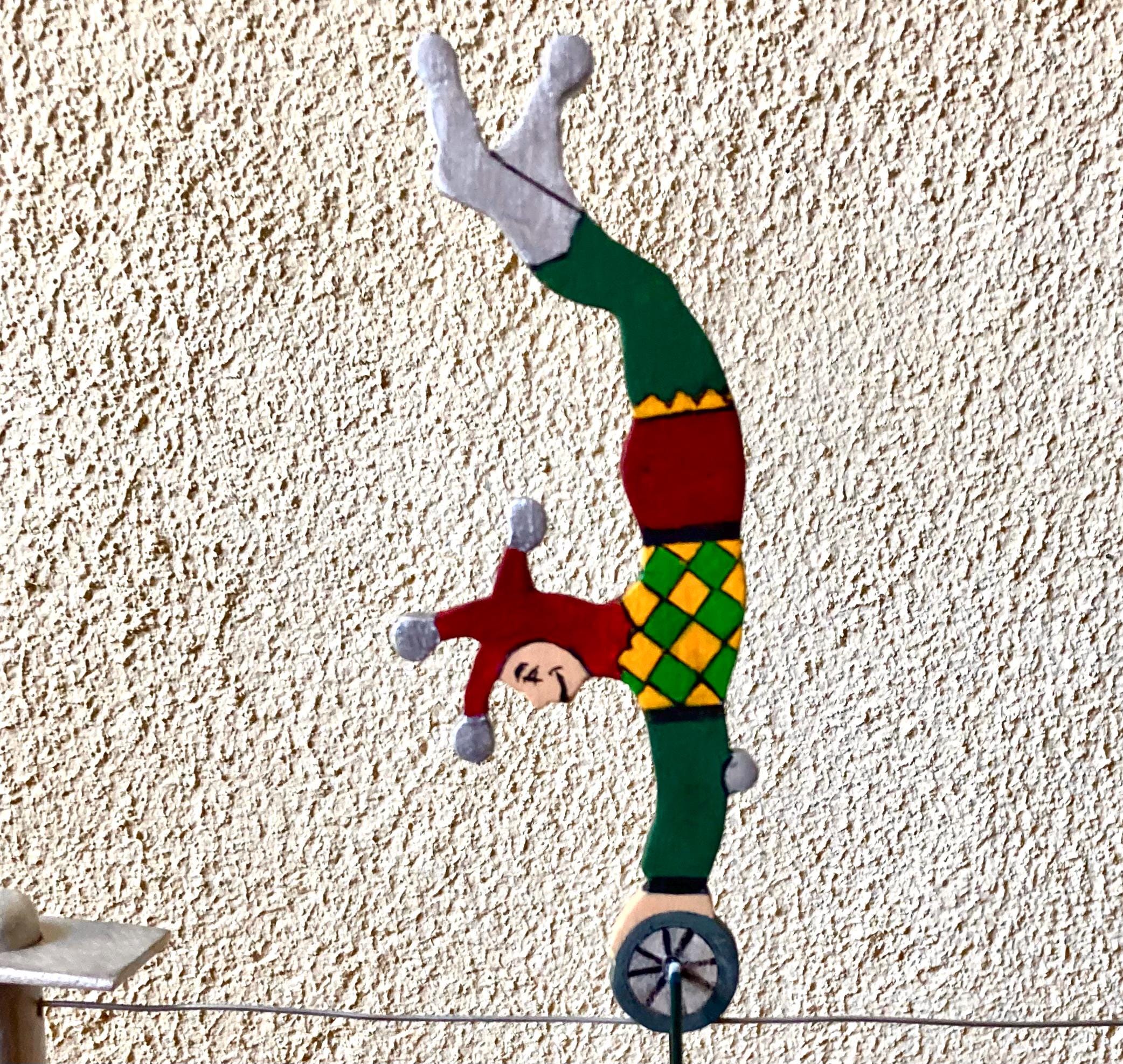 Jester "high Wire" Balancing Folk Toy - Etsy