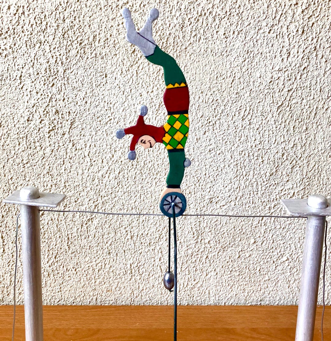 Jester "high Wire" Balancing Folk Toy - Etsy