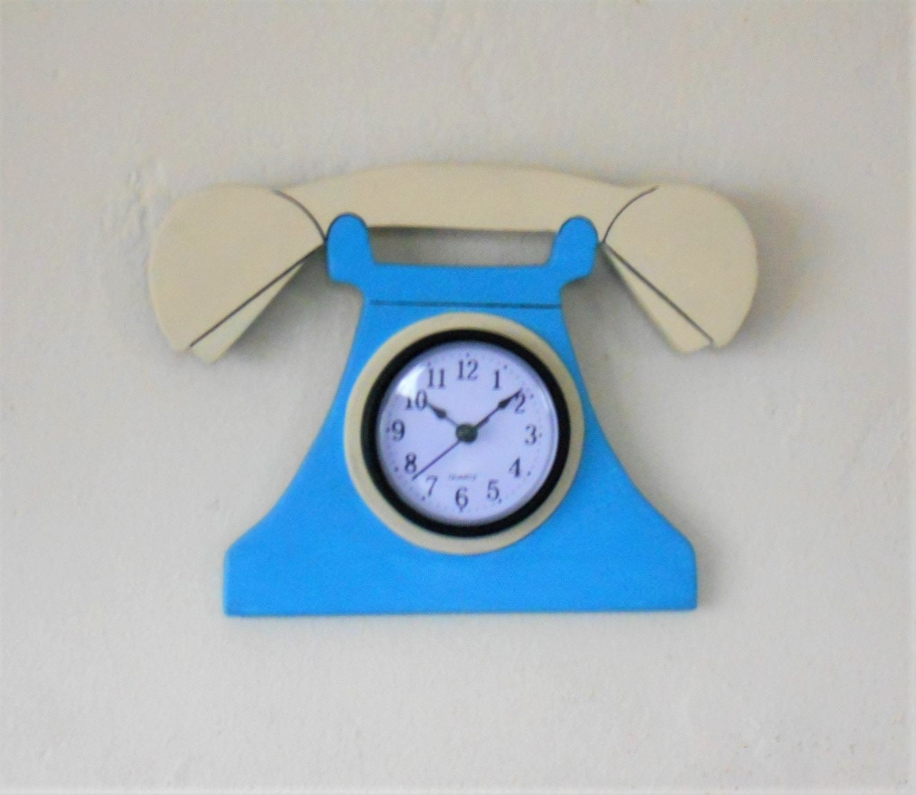 Retro Phone Design Wall Clock - Etsy