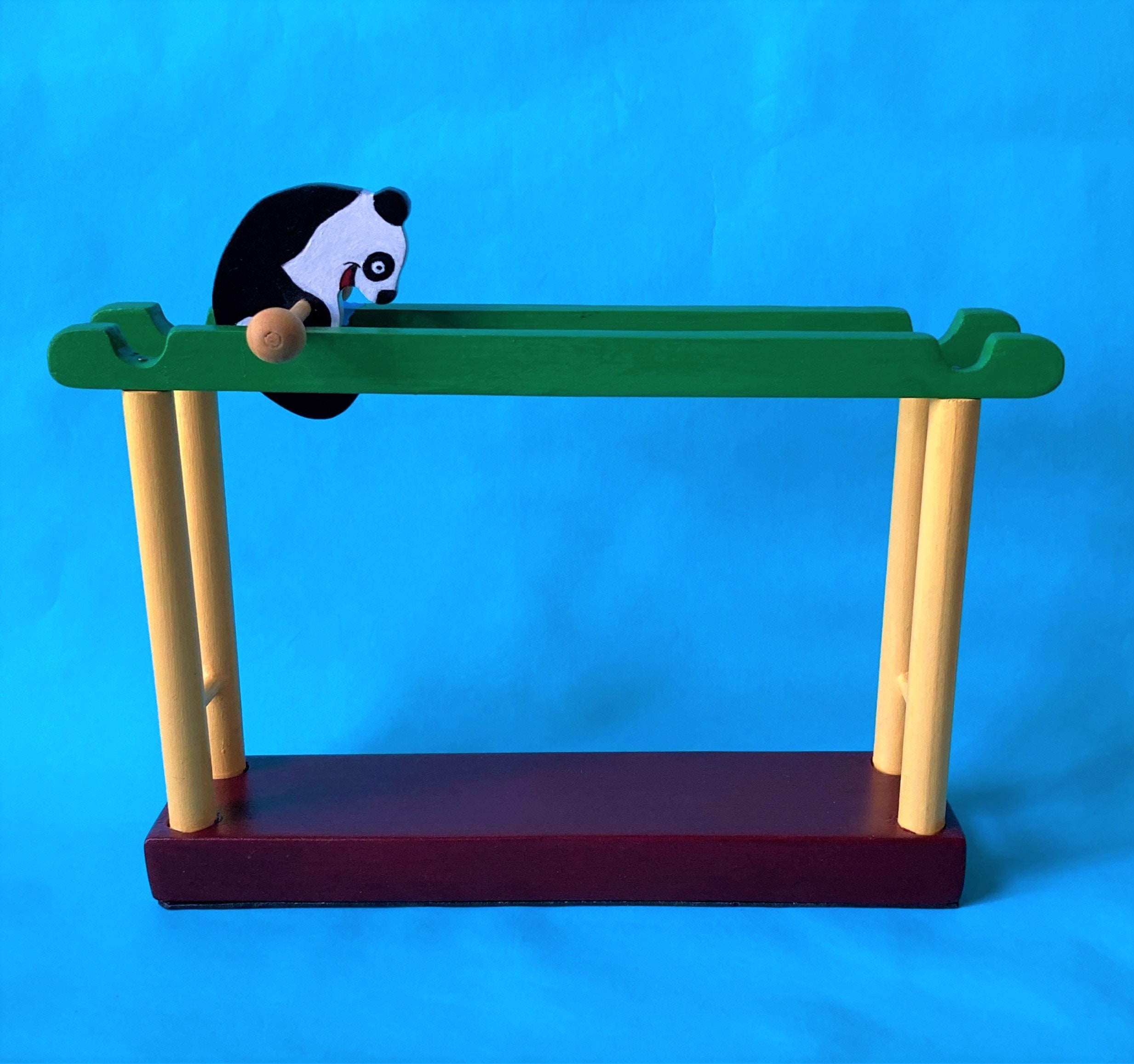 Panda Bear Tumbling Folk Toy - Etsy