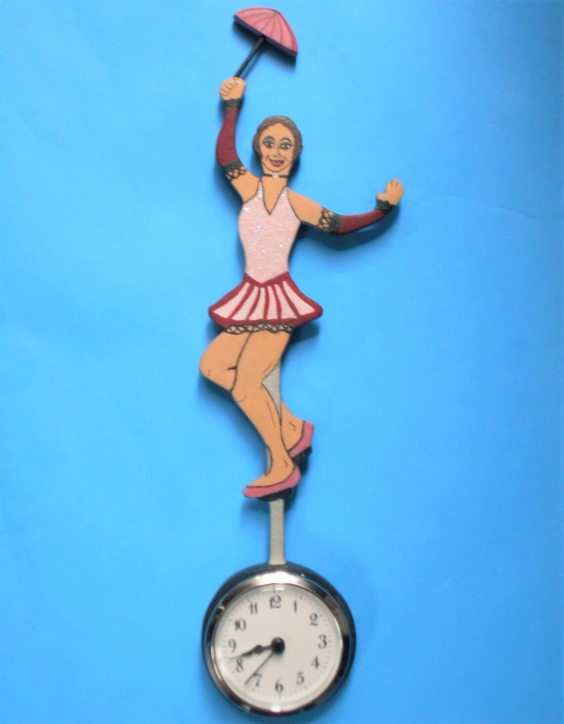 Circus Girl Unicyclist Wall Clock - Etsy