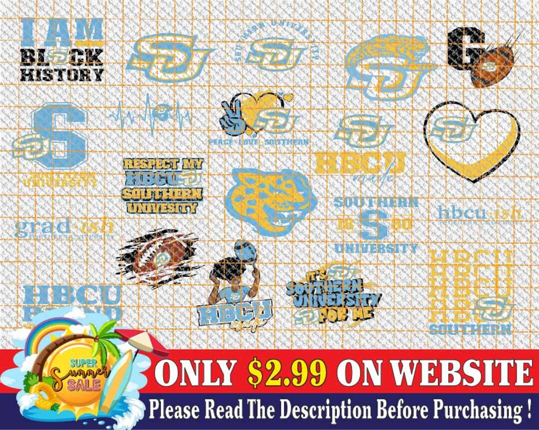 Southern University Svg Hbcu Teams Svg Hbcu Svg Hbcu - Etsy