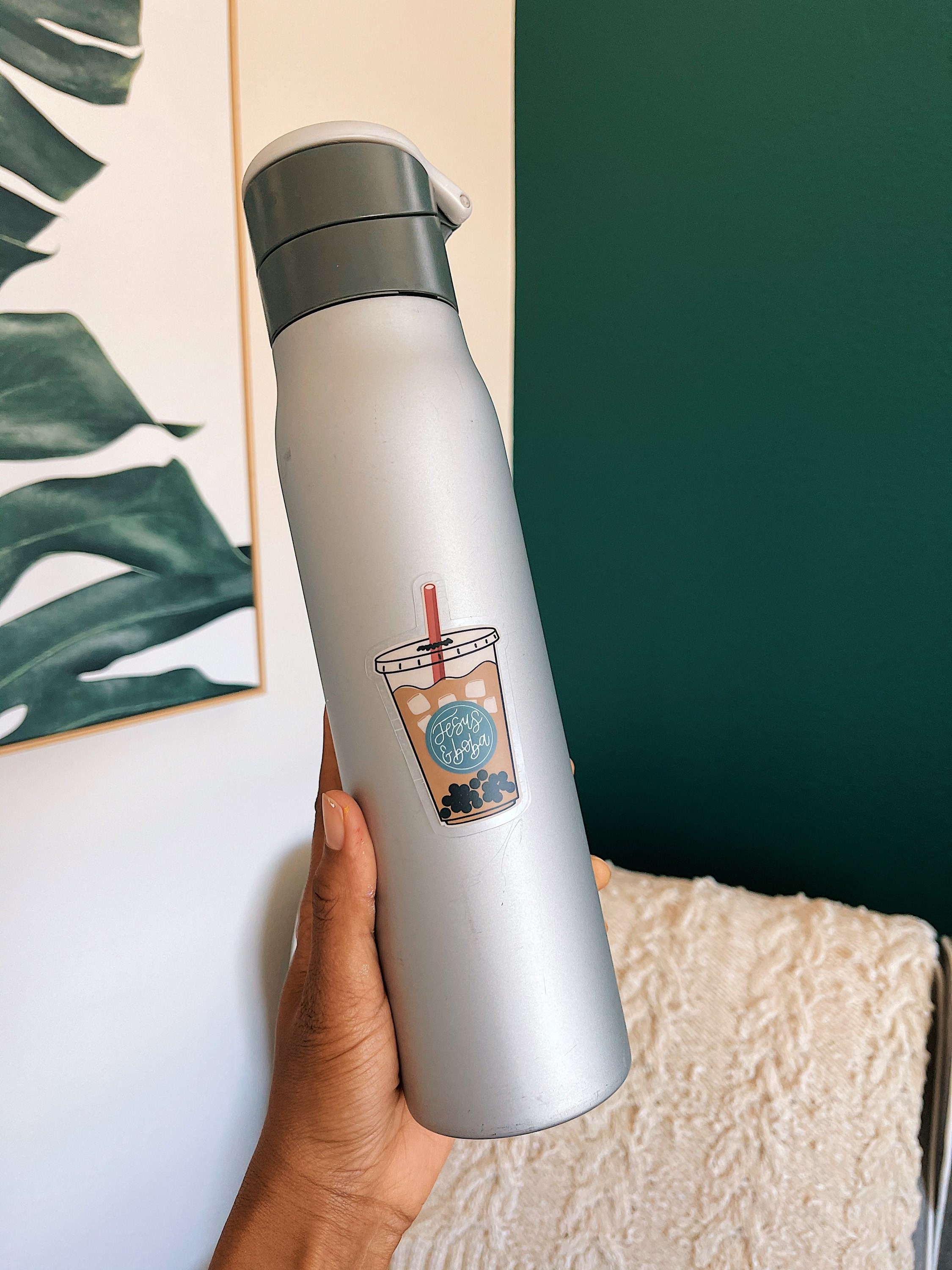 Jesus & Boba Vinyl Sticker Hydroflask Laptop Bible Verse - Etsy UK