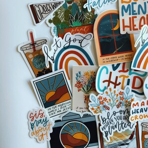 Jesus & Boba Vinyl Sticker | Hydroflask + Laptop | Bible Verse ...