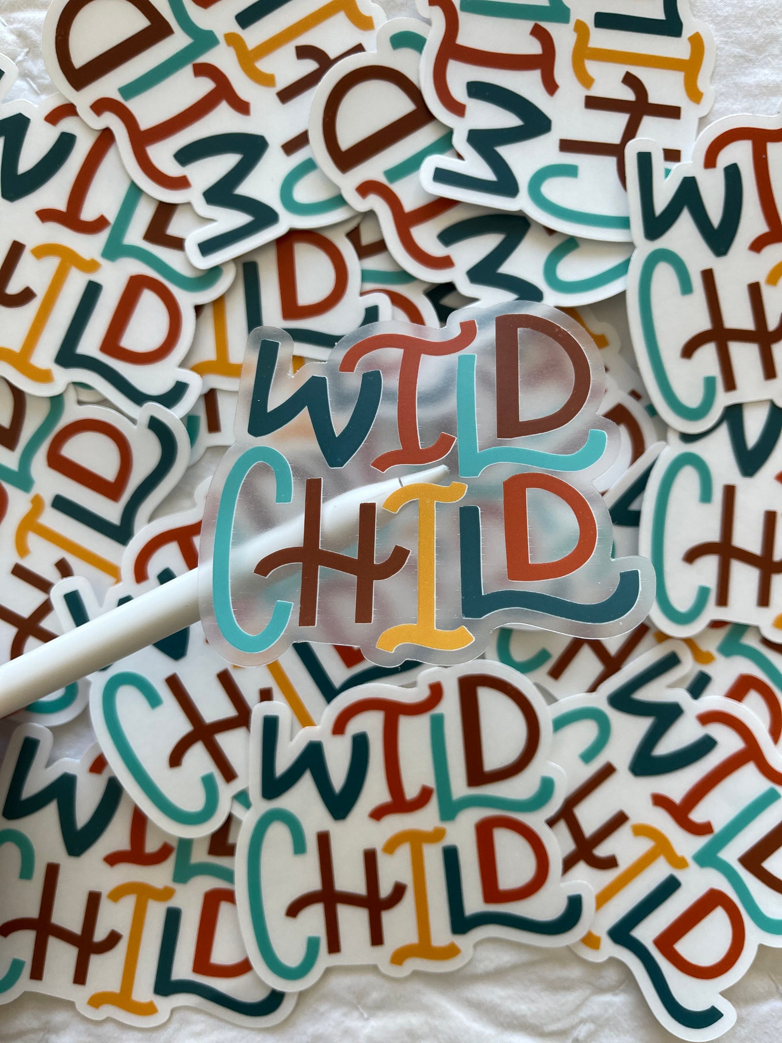 Wild Child Clear Vinyl Sticker Hydroflask Laptop - Etsy