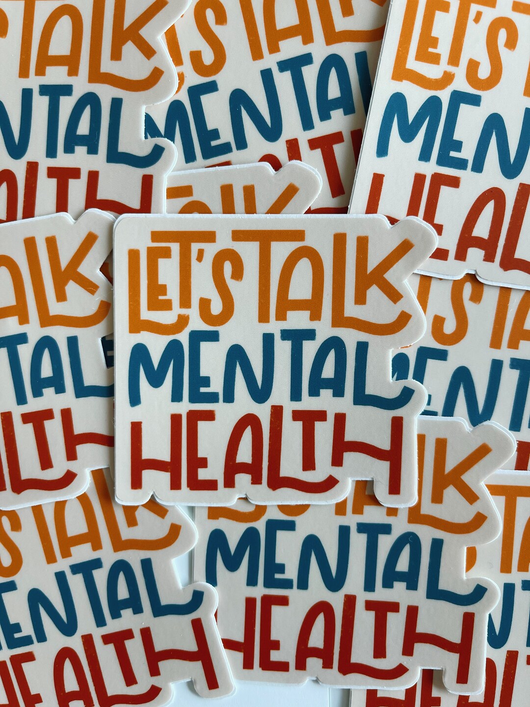 Lets Talk Mental Health Vinyl Sticker Hydroflask Laptop - Etsy