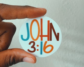 Jesus & Boba Vinyl Sticker Hydroflask Laptop Bible Verse | Etsy