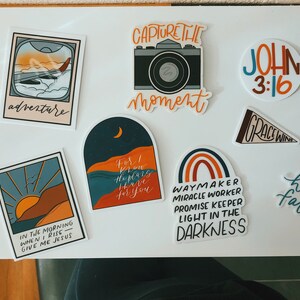 Pick 25 Sticker Pack | Christian • Floral • Jesus • Hope • Rainbow ...