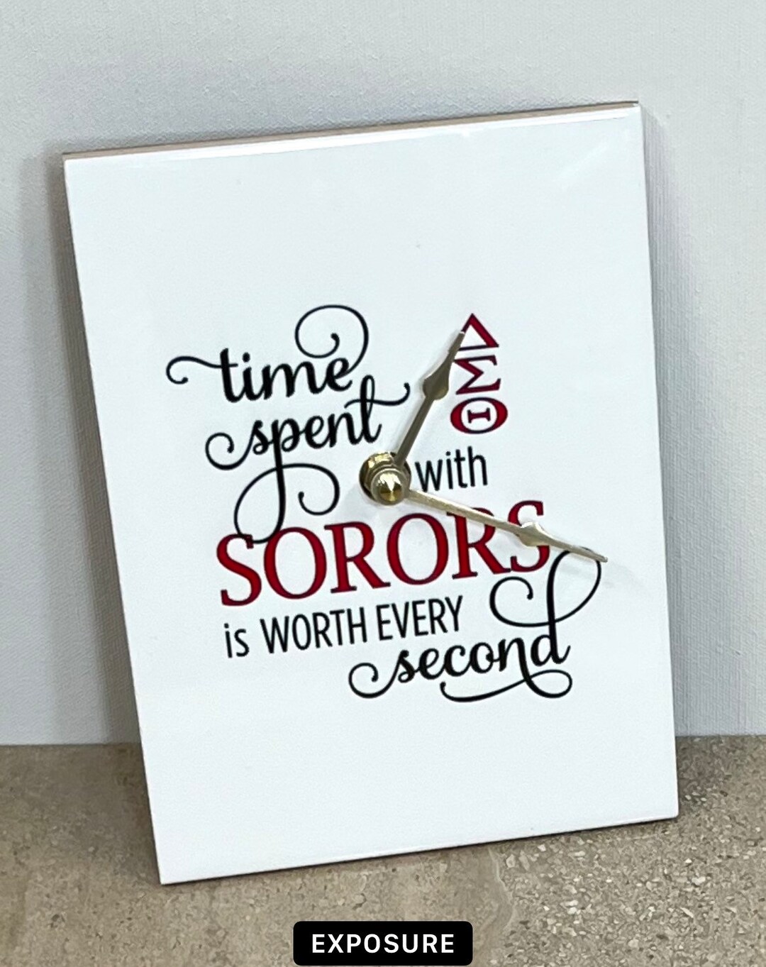 Delta Sigma Theta Personalized Clock - Etsy