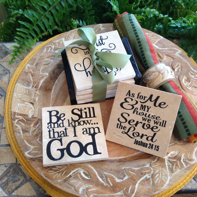 Bible Verse Coasters - Etsy