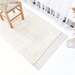 2x3 Rug, Small Handwoven White Rug, White Wool Rug, Bathroom Rug ...