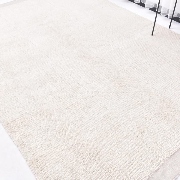 White Wool Rug - Etsy