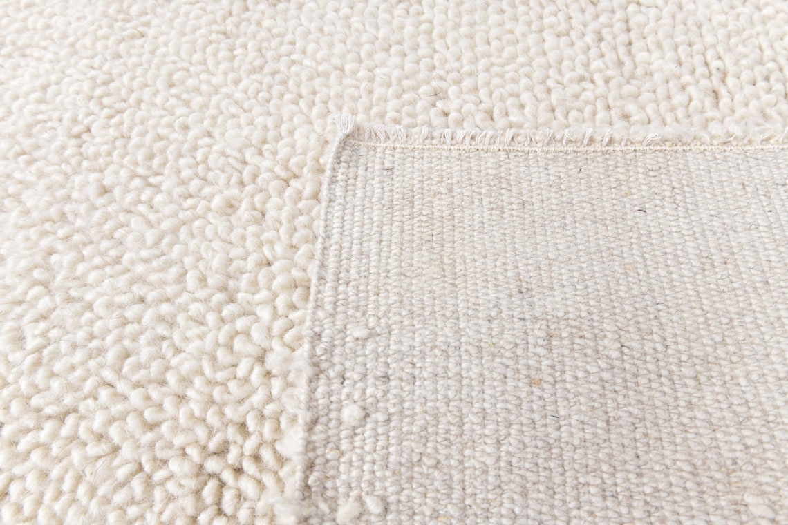 2x3 Rug, Small Handwoven White Rug, White Wool Rug, Bathroom Rug ...