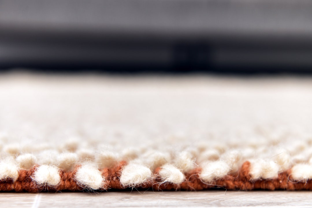 4x7 Terracotta Rug, 4x7 Wool Rug, Terracotta Wool Rug, Terracotta ...