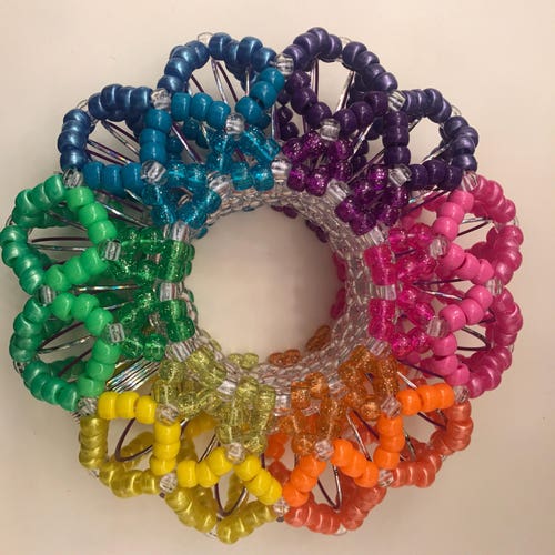 Rainbow Slinky Kandi Cuff - Etsy
