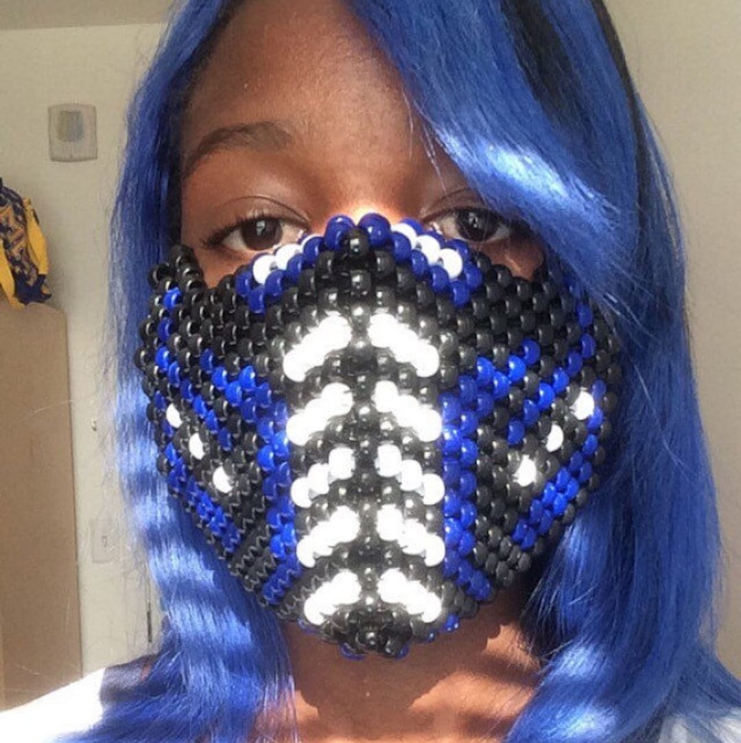 Blue Ninja Kandi Mask - Etsy